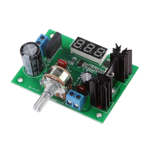 Lm317 Regulador De Tensão Ajustável Step Down Display Led Do Módulo De