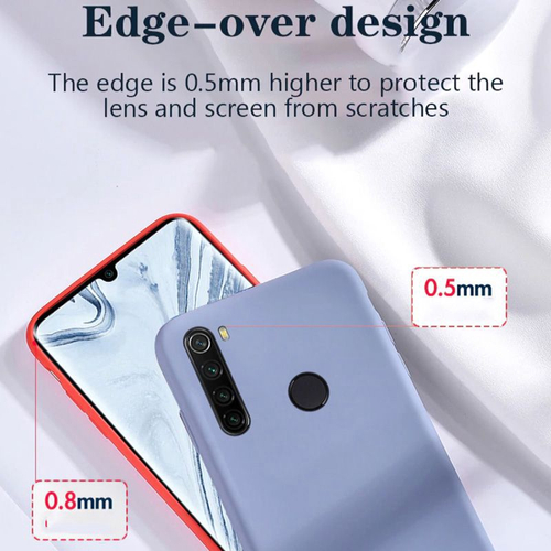 Capa Rosa Xiaomi Redmi Note 8t Silicone Macio Forro Interno No Shoptime