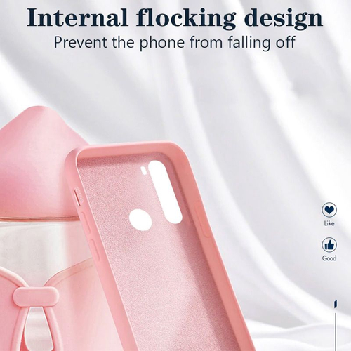 Capa Rosa Xiaomi Redmi Note 8t Silicone Macio Forro Interno No Shoptime