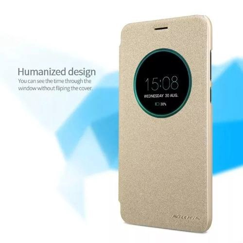Capa Flip Quick View Dourada Nillkin Original Asus Zenfone 4 Modelo