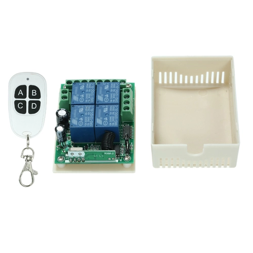 433 Mhz dc 12 V 4CH Relé Universal Sem Fio rf Módulo Receptor de ...