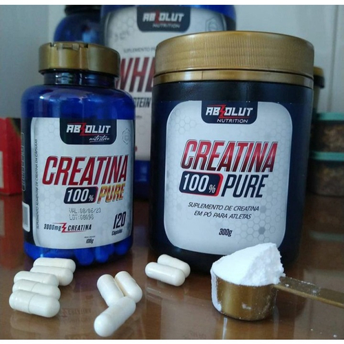 Creatina 100 Pure Micronizada E Monohidratada 300gr Com Matéria Prima
