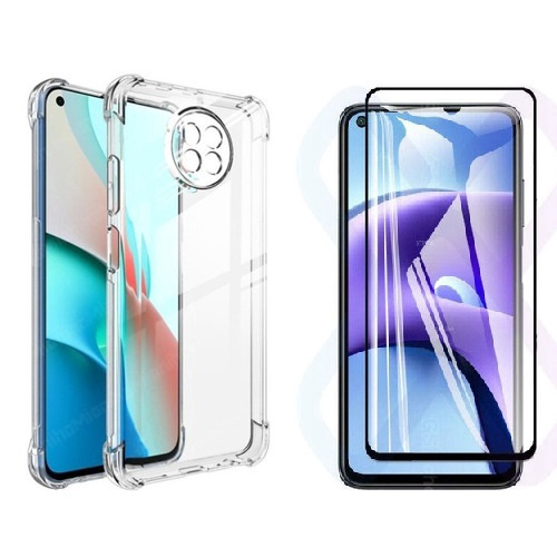 Kit Capa Pelicula Vidro 3d 9d Compativel Xiaomi Redmi Note 9t
