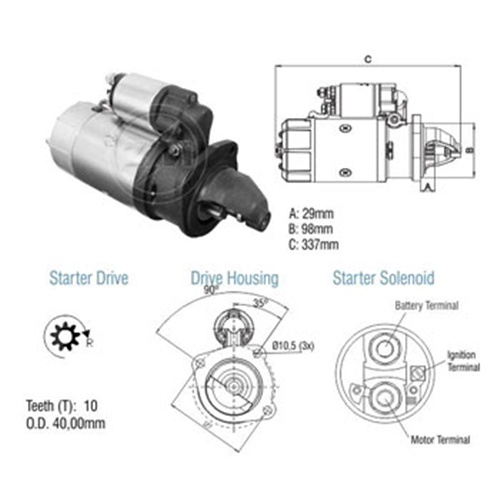 Motor De Partida Jf 24v Zm Cod Ref Zm8010309 Volvo 1987 A 1995 No
