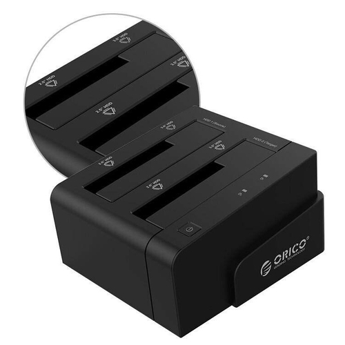 Orico 6628US3-C USB 3.0 Dual Bay para 2,5 3,5 SATA Hard Drive Docking ...