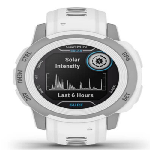 Relógio Garmin Instinct 2s Solar Surf Branco Com Monitor Cardíaco De